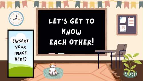 EDITABLE First Day of School "Let's Get to Know Each Other" Activity Slides