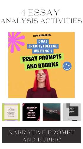 College-Level Narrative Essay Unit: Analysis, Prompt & Rubric Dual ...