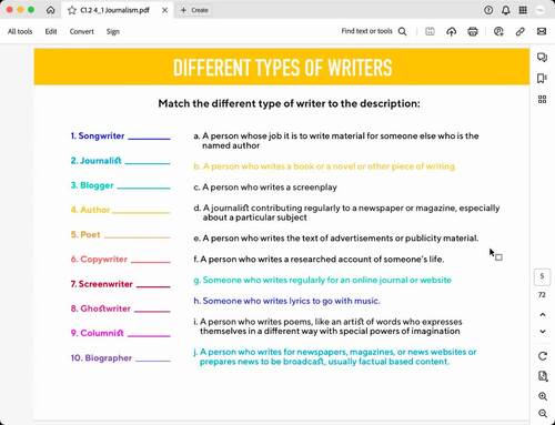 ESL Advanced Lesson: Learn about Journalism by ESL Class Workshop