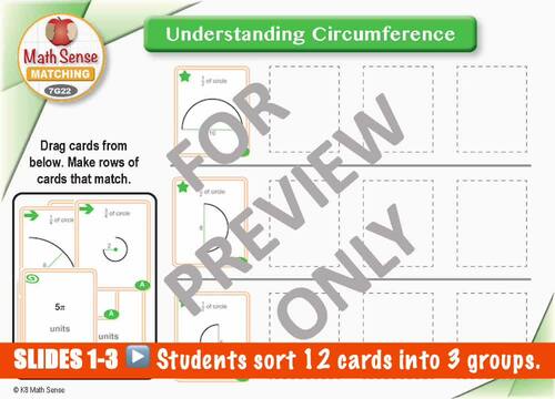 Pi Day Circumference of Circles DIGITAL MATCHING: 21 PPT / Google ...