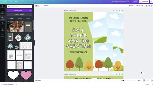 TPT Seller Product Cover and Preview Template - Product & Preview ...