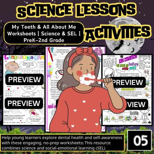 My Teeth & All About Me Worksheets Science & SEL PreK-2nd Grade | TPT