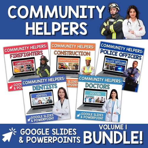 Community Helpers Google Slides PowerPoint Presentation Bundle Social ...