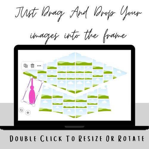 Editable Graduation Cap Photo collage, Canva Template , Graduation ...