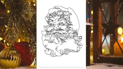 Vintage Christmas Coloring Pages Mega Bundle! by Fairychamber | TPT