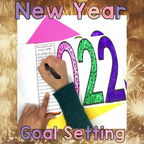 New Years 2024 Goal Setting After Winter Break Activity Flap Book with ...