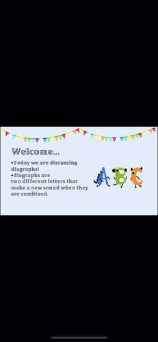 Learning digraphs powerpoint (virtual/ in person) - FREE phonics chart