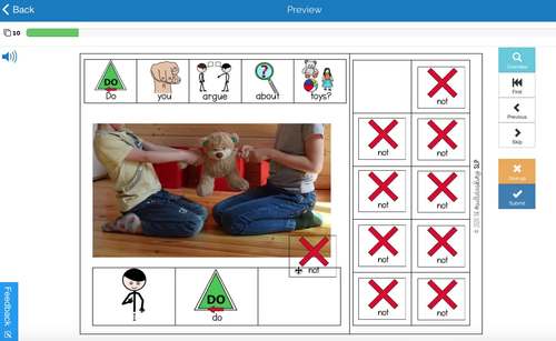 Core Word Interactive Book - NOT | AAC | BOOM CARDS™ by The ...