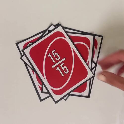 EDITABLE Fraction, Decimal & Percent UNO-Inspired Equivalence Math Game