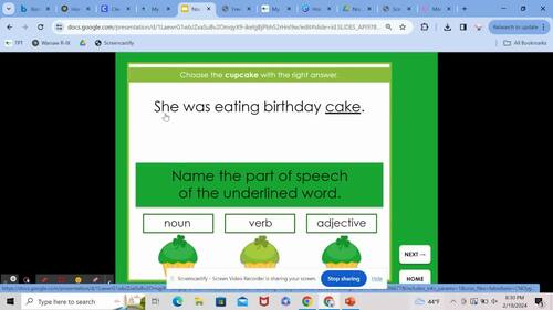 Noun Verb Adjective St Pattys Day Digital Game by Niecey | TPT