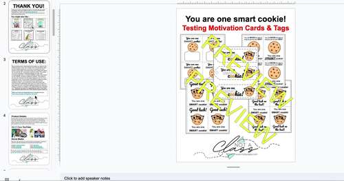 TESTING TREAT TAGS & MOTIVATION CARDS | You are one smart cookie!
