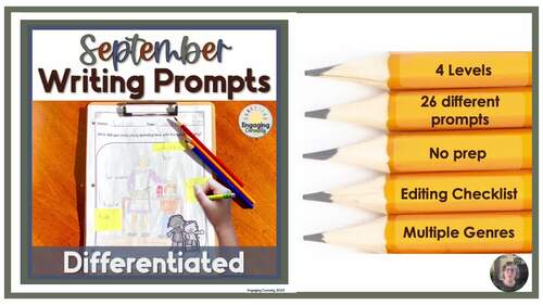 Fall Differentiated Writing Prompts - Morning Center Activity & Writing ...