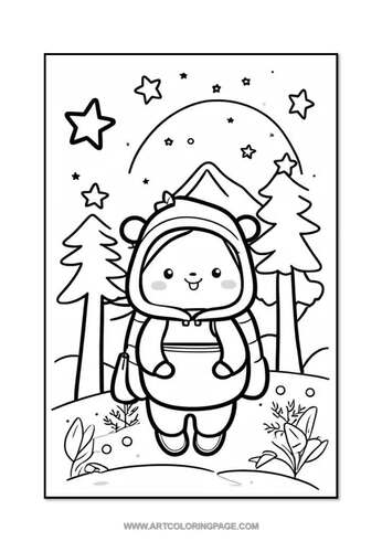 Coloring Pages Cute Animals for Kids – 100 Pages: Vol. 5 by Coloringfy