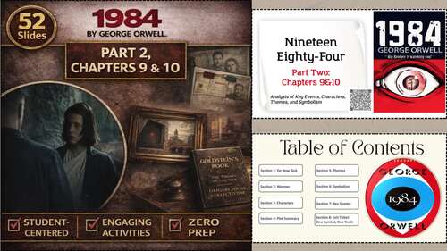 1984 by George Orwell PPT – Part 2 Chapters 9&10 | Lesson Slides ...
