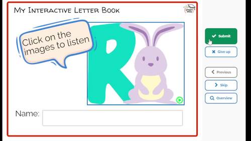 Letter R Interactive Book for Kindergarten | Alphabet Activities Boom cards