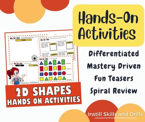 2D Shapes Math Center Activities and Enrichment Worksheets | TPT
