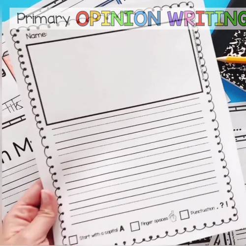 Opinion Writing - Kindergarten and First Grade Writer's Workshop ...