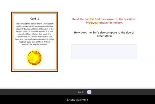 The Sun Scavenger Hunt with Easel Option by CarolJ Creations | TPT