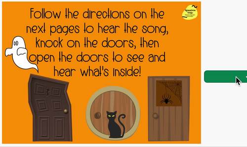 WHO IS KNOCKING? HALLOWEEN by Speechie Trish | TPT