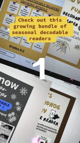 Seasonal/Holiday Decodable Readers Growing Bundle by Bridget The Hippie ...