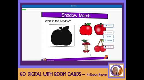 Boom™ Cards: Shadow Match for visual skills by Katrina Bevan | TPT