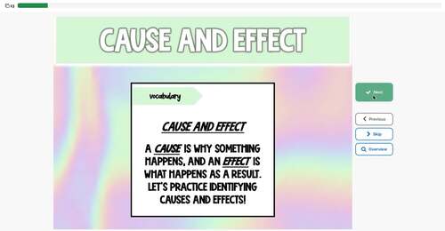 Cause and Effect Multiple Choice Boom Cards by Fit for Learning | TPT