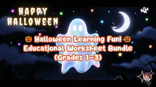 Halloween Learning Fun! - Educational Worksheet Bundle (Grades 1-3)