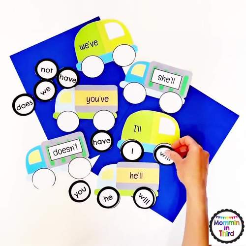 Contractions Sorting Game l Contraction Activity l Truck Pile Up!