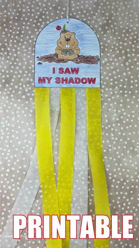 Groundhog Day Craft - Coloring Decoration Printable by Non-Toy Gifts