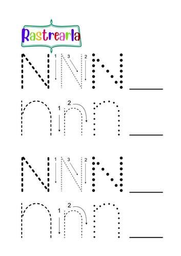 Toddlers Curriculum |Spanish Letter "N" Activities by Brainstorm Preschool