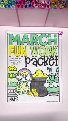 Early Finisher Packets - Fun Morning Work - No Prep Printables ...