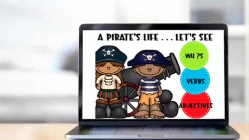 Interactive Pirate Themed Language: Distance Learning Google Slides ...