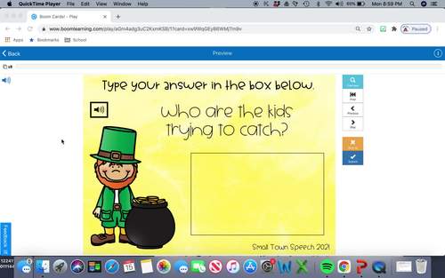 How to Catch a Leprechaun- Comprehension- Short Answer Questions- Boom ...