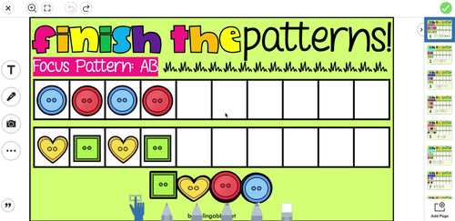 Digital Pattern Activities Google Slides™ Seesaw™ Distance Learning