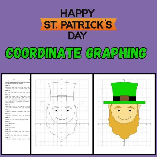 St. Patrick's Day Math Coordinate Graphing Mystery Picture - Spring ...