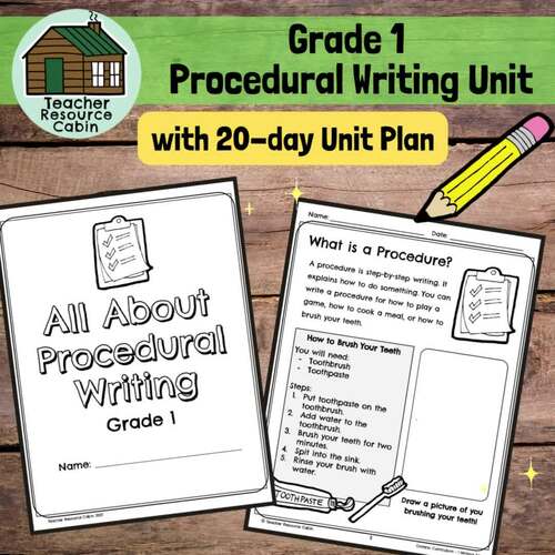 Grade 1 Procedural Writing Unit (Printable + Google Slides™) | TPT