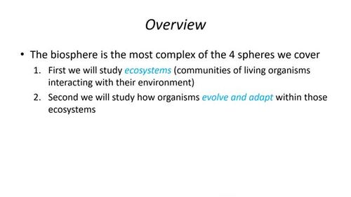 Earth's Biosphere Part 1 Lecture by Chemistry Physics Environmental Science