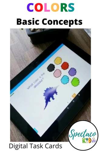 DISTANCE LEARNING Basic Concepts Colors for Speech Therapy BOOM Cards™