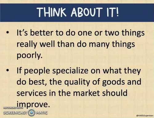 Specialization - Economics Activity by VA SOL Superstars | TpT