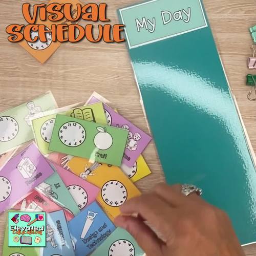 Graphic organiser / visual schedule to make your students timetables