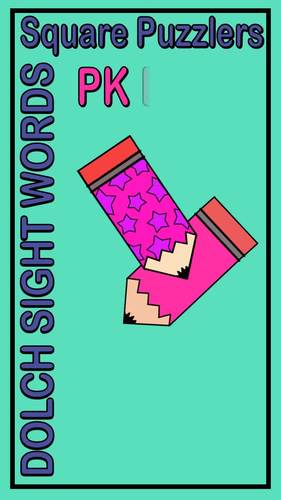 SIGHT WORDS SQUARE PUZZLES PK Level Critical Thinking by Barbara Evans