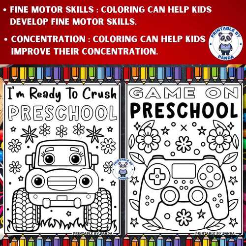 First Day Of Preschool Coloring Pages Sheets : Back To School Colouring ...