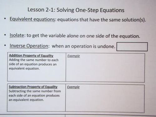 Algebra 1 Flipped Classroom - Chapter 2 by Math Made Easiest | TPT