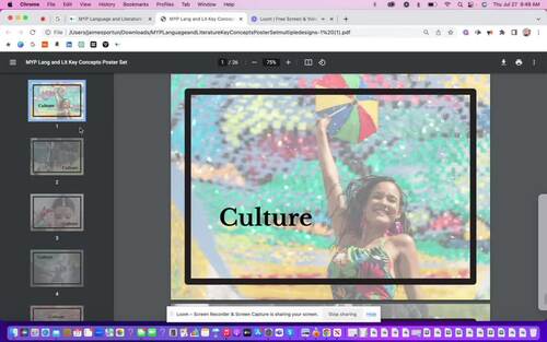MYP Language and Literature Key Concepts Poster Set (multiple designs)