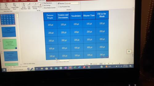8th Grade "Launching the Nation" JEOPARDY Review Game | TPT