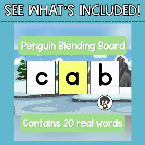 Blending Boards | Winter Theme | Short a by Playful Pursuits | TPT