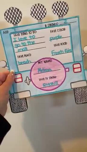 All About Me Back to School Craft by The Teaching Diva Corner | TPT