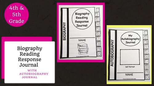 Reading Response Journal | Fourth Grade | Fifth Grade | Biography