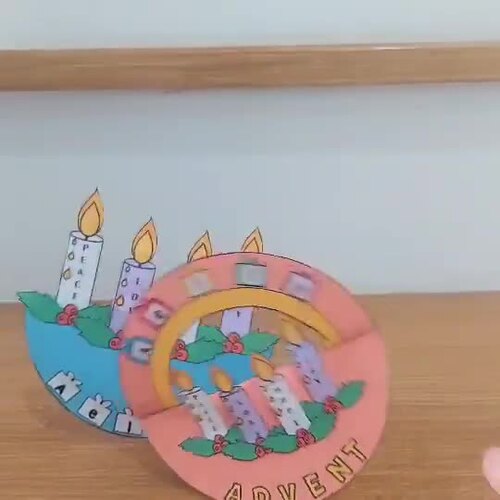 Advent Wreath Activities Calendar Printable Craft Coloring Pages Cut Paste