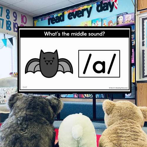 Phonological Awareness Activities Middle Sounds Slides Digital Resource PPT